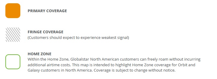 Globalstar Coverage Map – Satellite Phone Rentals